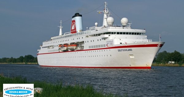 Das ZDF Traumschiff MS DEUTSCHLAND der Deilmann Reederei im Nord-Ostsee ...